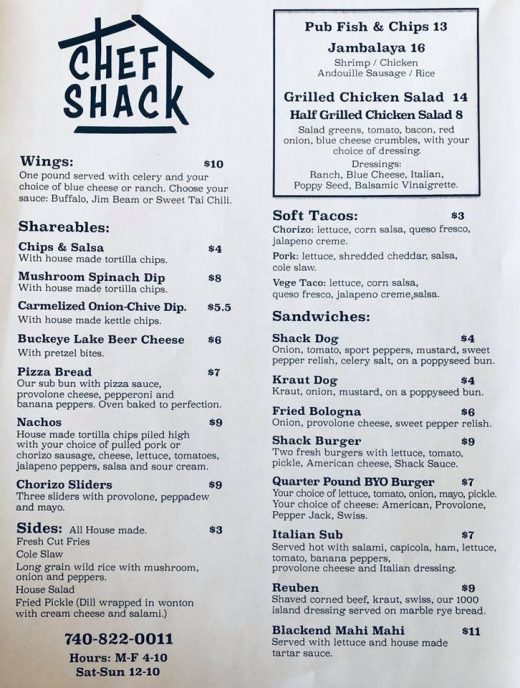 Chef Shack at Buckeye Lake - Turf Side Up